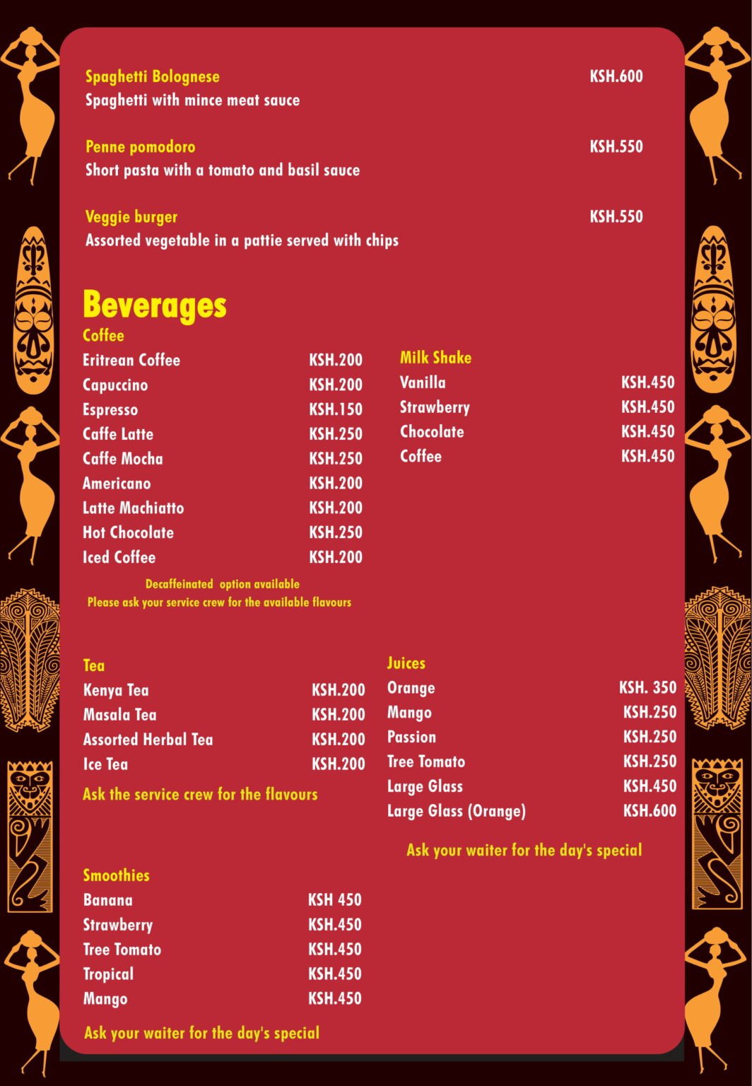 Book a table at Asmara Restaurant Westlands with EatOut