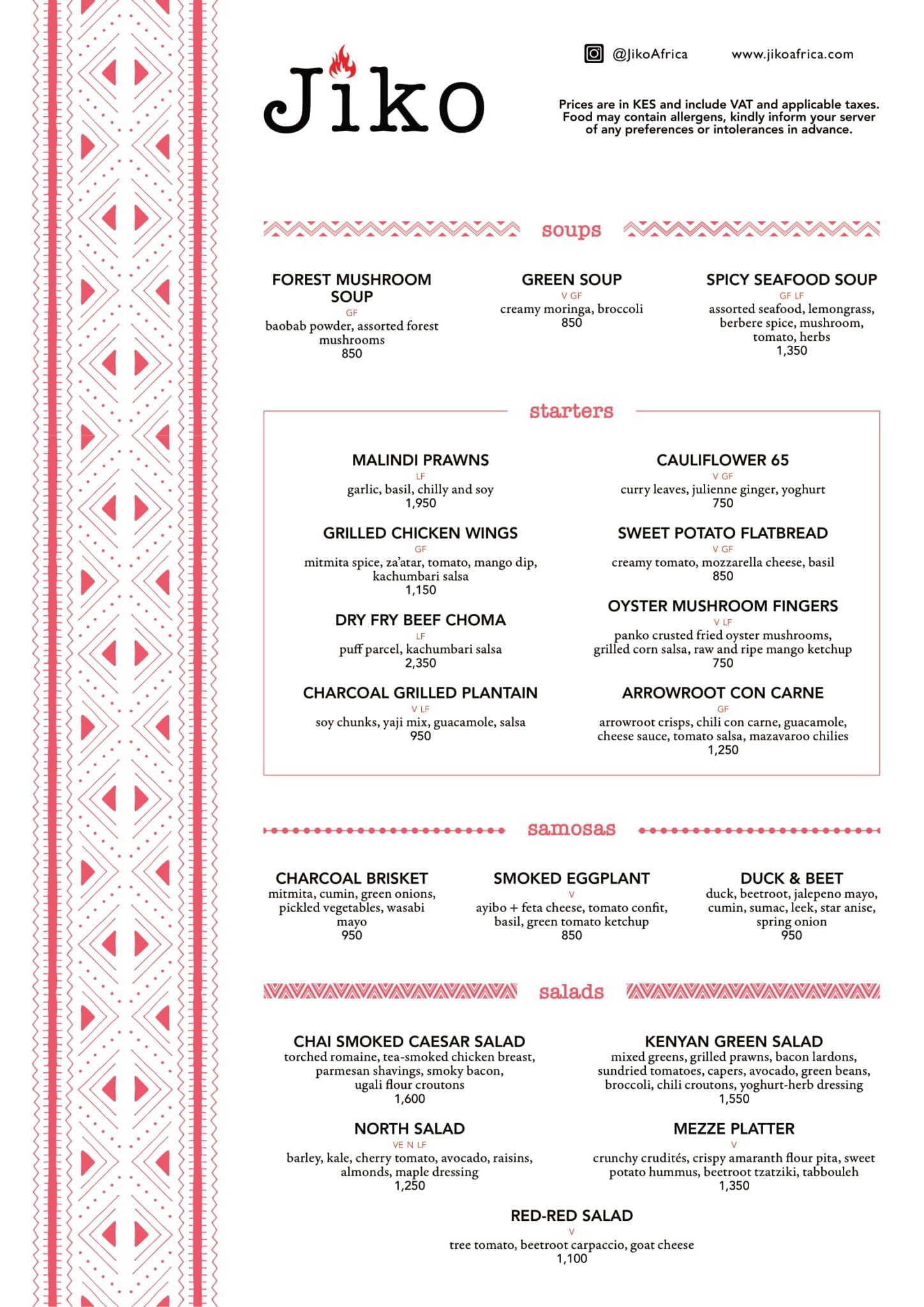 Book a table at Jiko Restaurant with EatOut