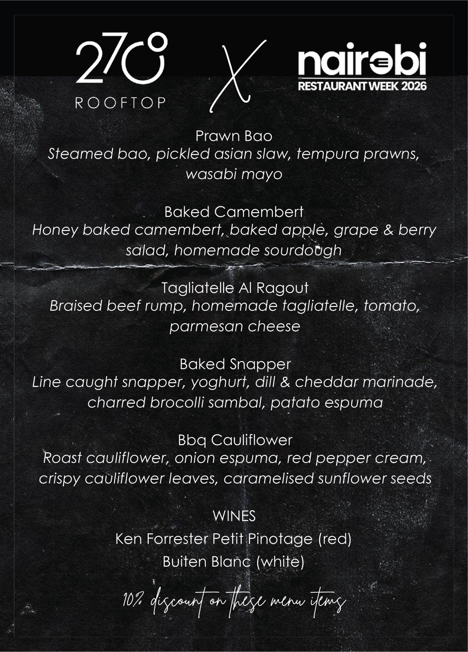 Book a table at 270° Rooftop Nairobi